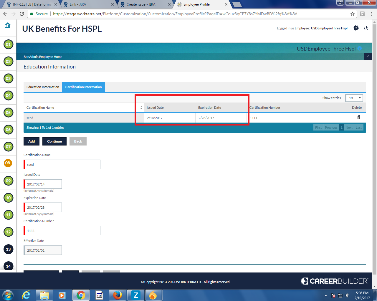 Nf 176 Wrong Date Format Is Displayed Workterra Jira 3814